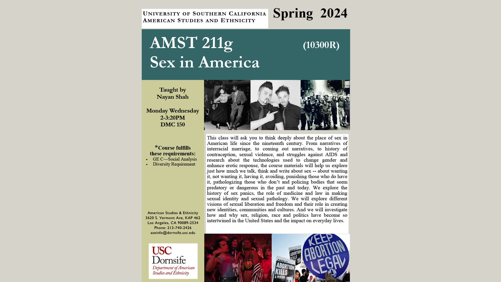 Courses - Department of American Studies and Ethnicity
