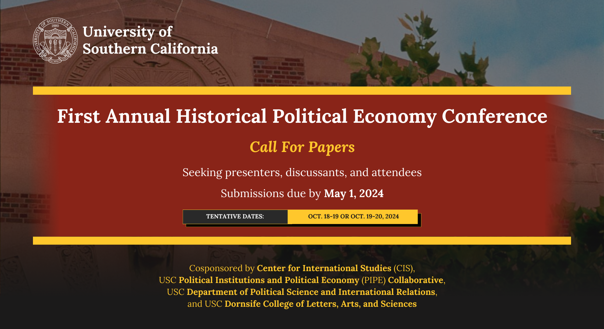 First Annual Historical Political Economy Conference: Call for Papers
