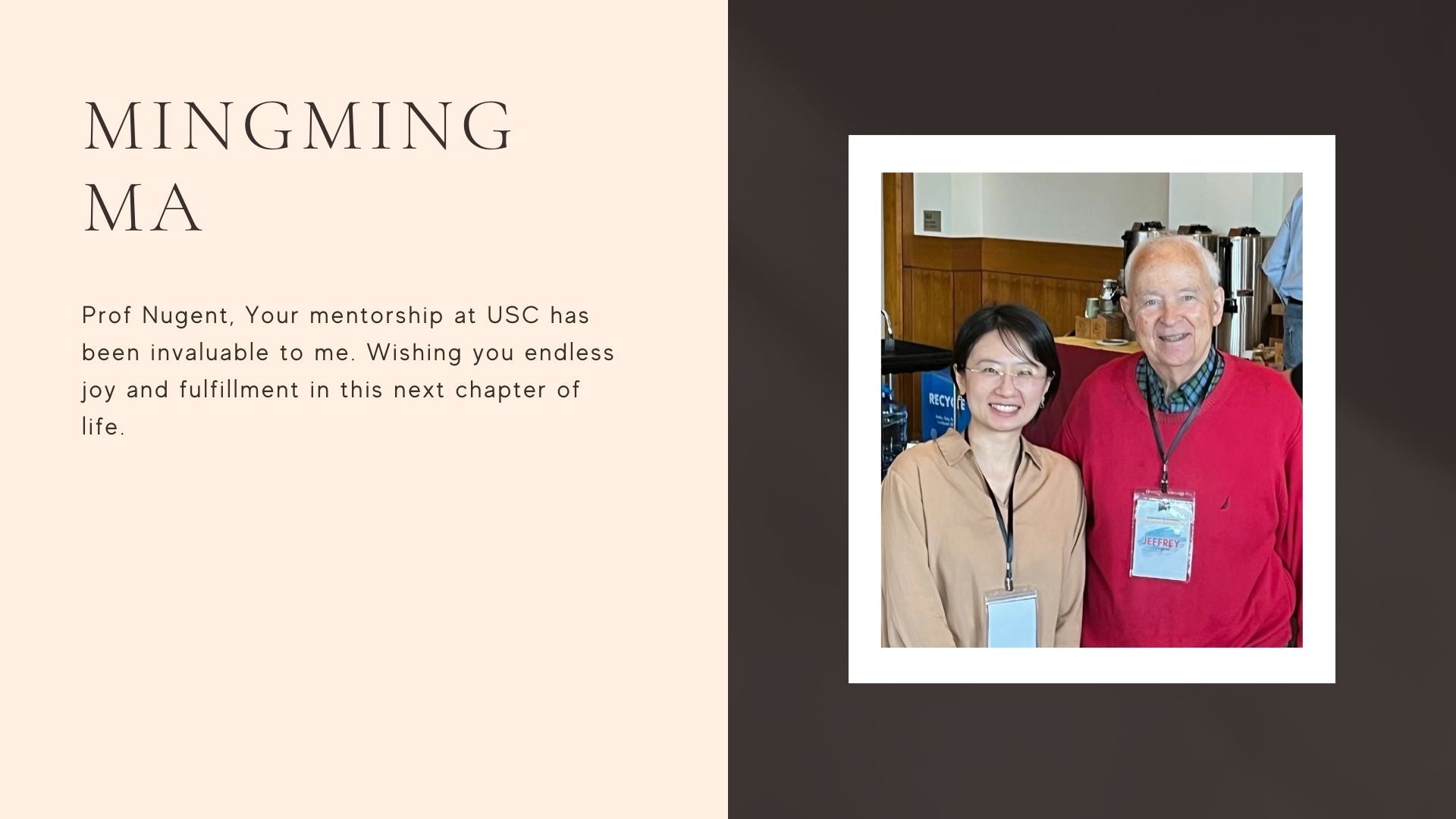 Professor Jeffrey Nugent Retires after 60 years of Advisorship ...