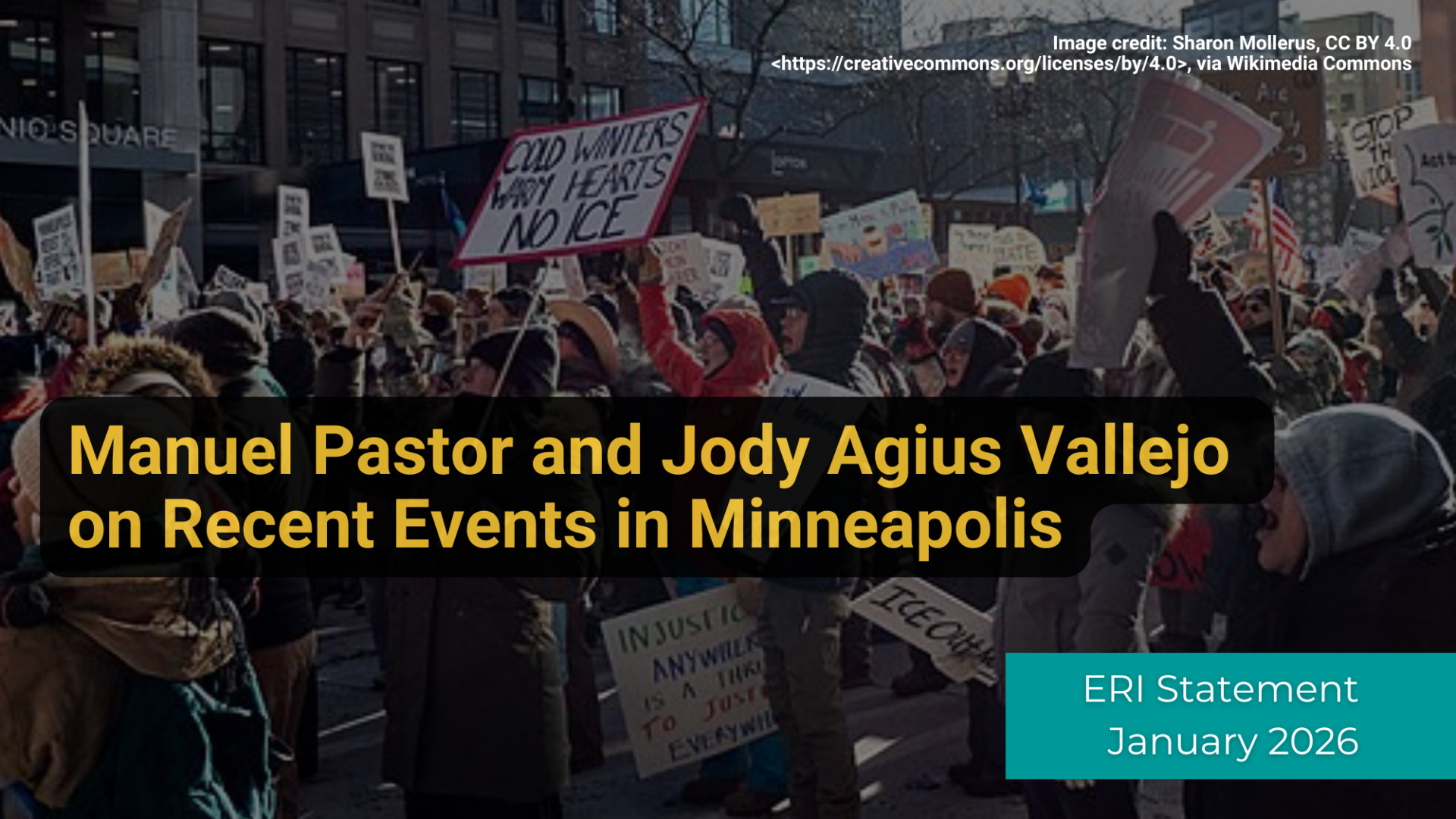 Manuel Pastor and Jody Agius Vallejo on Recent Events in Minneapolis