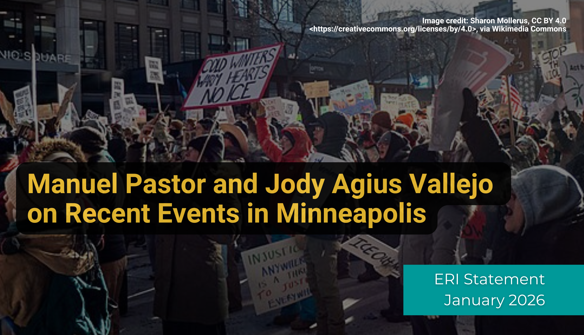 Manuel Pastor and Jody Agius Vallejo on Recent Events in Minneapolis